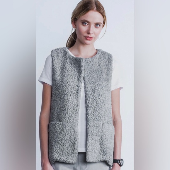 Garbe Luxe | Jackets & Coats | Garbe Luxe Jacqueline Gray Vest Small ...